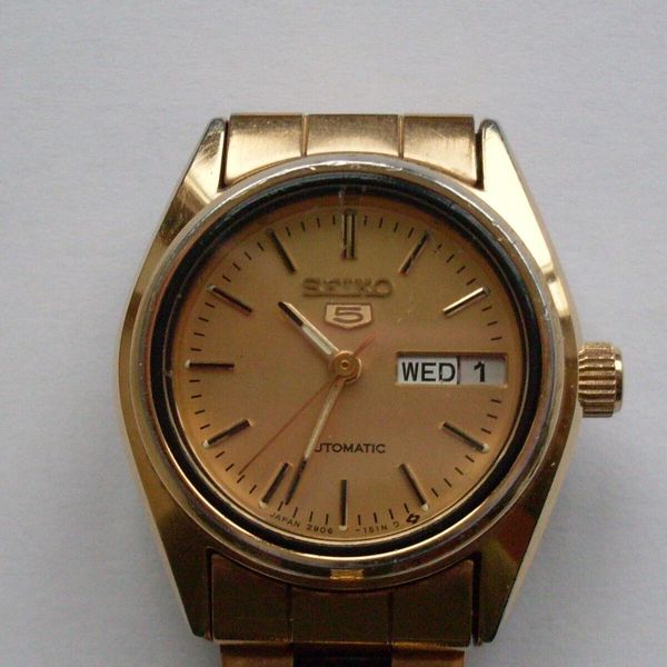 Ladies gold plated vintage Seiko watch model 2906-0850 | WatchCharts Marketplace