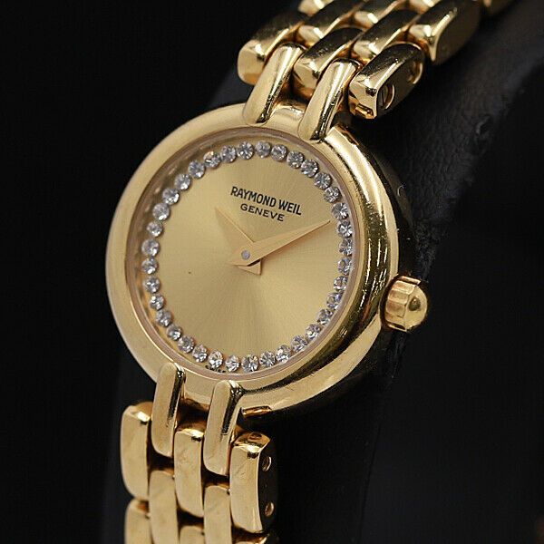 RAYMOND WEIL Watch 5806.2 Quartz 18K Gold Plated Diamonds T3908 ...
