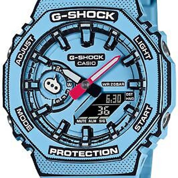 Casio G-SHOCK MANGA THEME GA-2100MNG-2AJR Men's Watch Blue Octagon New | WatchCharts Marketplace