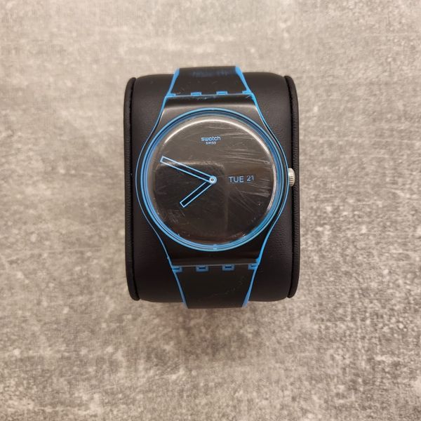 Absolute Steal Price! Swatch Minimal Line Blue Watch | WatchCharts ...