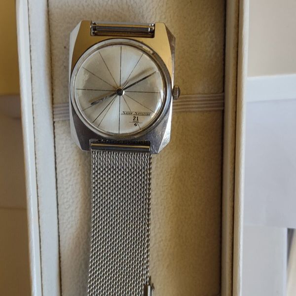 SCARCE 1960s SEIKO SKYLINER 21 JEWELS SLIMLINE GENTS WRISTWATCH ...