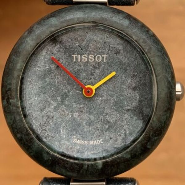 Vintage Unisex Tissot Rockwatch R150 in Solid Alpine green Granite ...