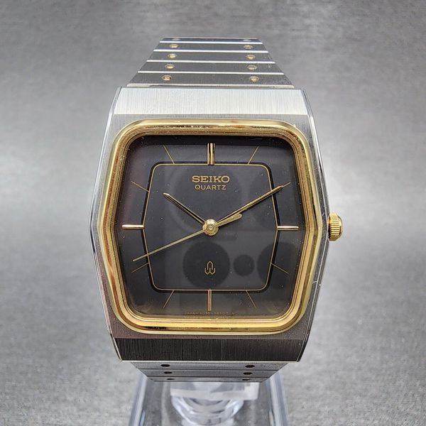 VTG Seiko Watch Men 29mm Gray Dial Two Tone Hexagon 6030-5560 New ...