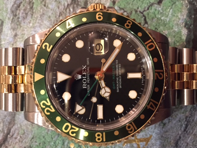 FSOT: ROLEX GMT-MASTER II 16713 "KERMIT" MAXI DIAL, FULL SET, SERVICED ...
