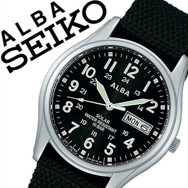 SEIKO ALBA AEFD557 Solar mens watch Quartz Box Water Resist / Daydate ...