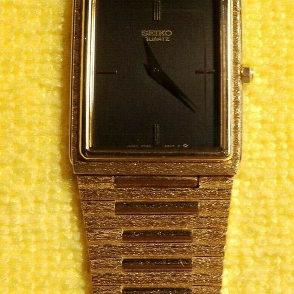 "VINTAGE" 80's SEIKO 9020-5460 ULTRA THIN MEN'S QUARTZ WATCH ...