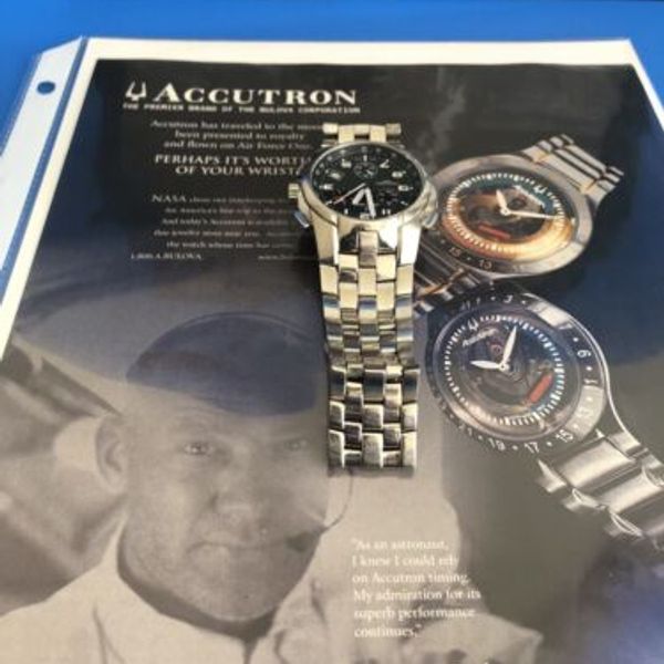 Bulova Accutron Buzz Aldrin Lunar Module Pilot Apollo 11 Mission ...