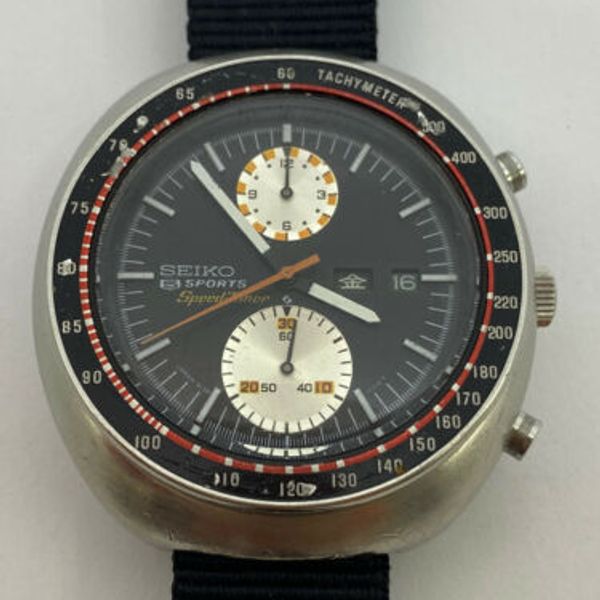 Vintage Seiko UFO Speedtimer 5 Sports Auto Chronograph 6138-0011 Fully ...
