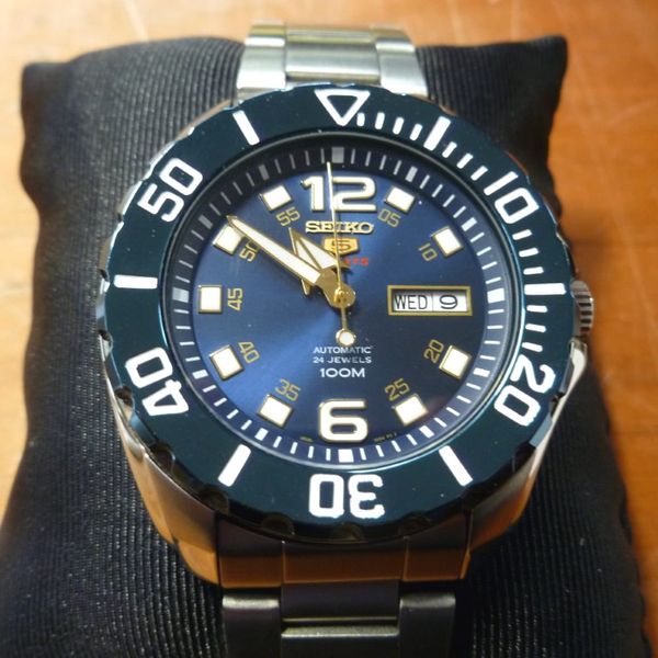 Seiko 5 Blue Baby/Mini Monster - SRPB37 | WatchCharts