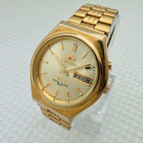 Mens Vintage Japan Made Orient Dual Date Wristwatch EM5V-A0 Working ...