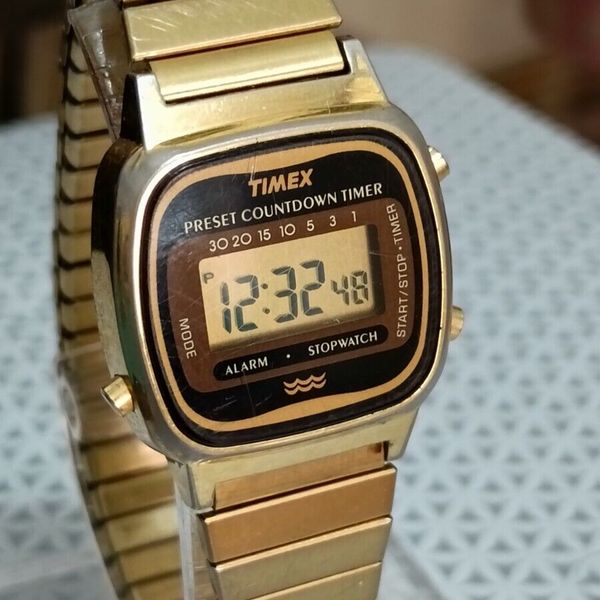 TIMEX Vintage Women's Watch Preset Countdown Timer 80' All Original ...