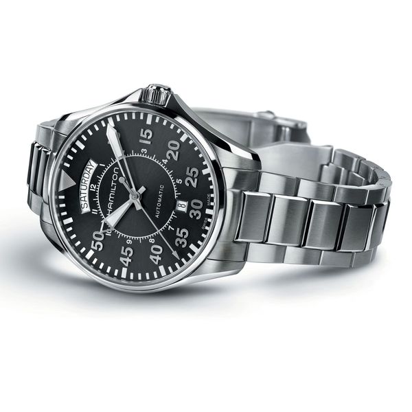 [Authorized Dealer] Hamilton Khaki Aviation Pilot Day Date Auto 42mm ...