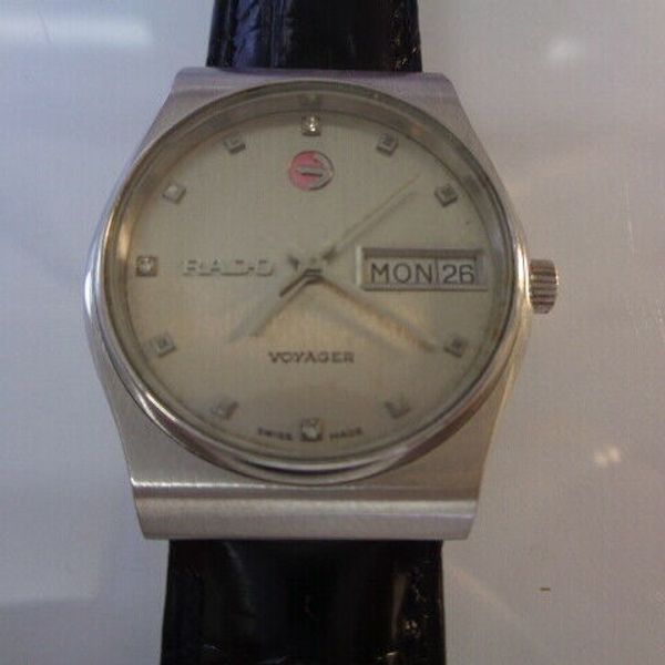 Rado Voyager Mens Watch Automatic Day & Date Silver Dial 17j 2836-2 Boy ...