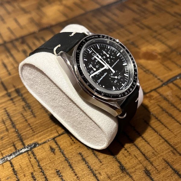 OMEGA x Swatch MoonSwatch - Mission to Moon - Steel Metal Mod - Leather ...