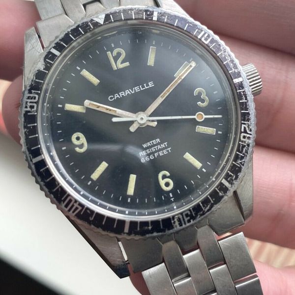 Vintage Bulova Diver Automatic 666 Sea Hunter "Explorer" Dial Serviced ...