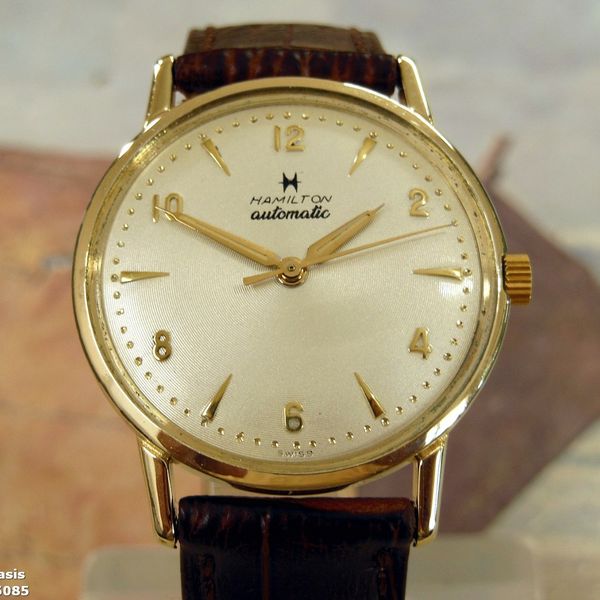 1950's Vintage HAMILTON AUTOMATIC, Stunning SILVER Dial, Serviced ...