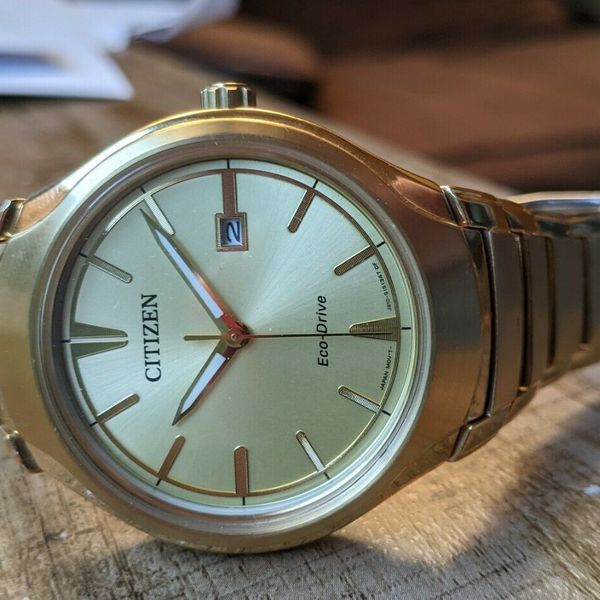 Citizen Eco-Drive Paradigm men's gold-tone watch AW1552-54P NO RESERVE ...