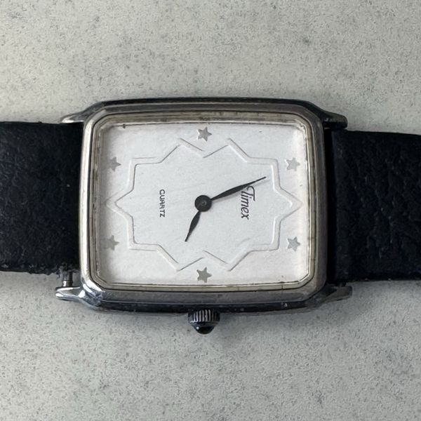 Vintage 1980s Menâ s TIMEX TANK Quartz, Fancy Dial - RUNNING GREAT ...