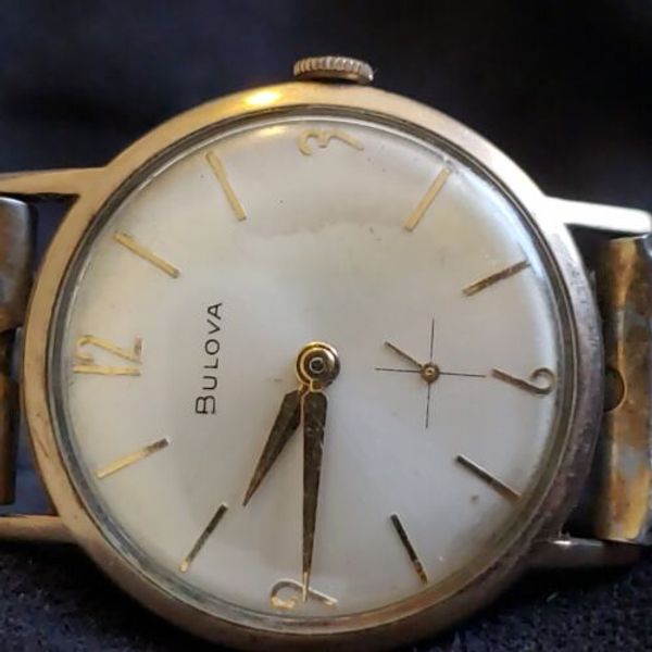 RARE BULOVA WATCH VINTAGE 10K GOLD FILLED M4 MECHANICAL WIND UP WORKING ...