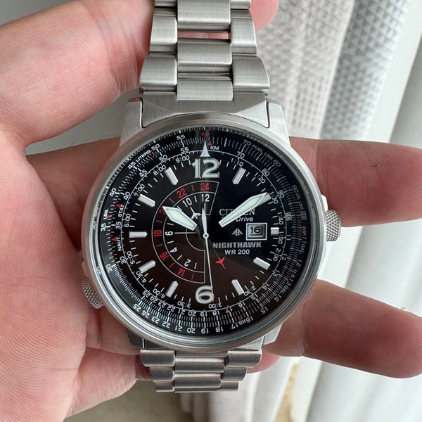 Citizen BJ7000-52E Nighthawk Stainless Steel Eco-Drive Watch Not Seiko ...