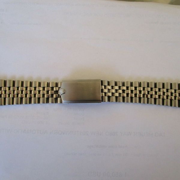 BRACELET ROLEX JUBILEE 20MM 14K TRIM U.S.A. STAINLESS STEEL TO END 455B ...