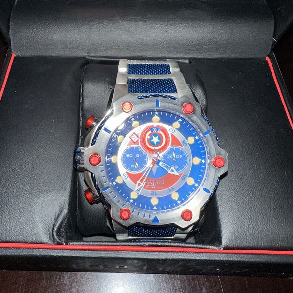 Invicta Marvel Captain America Bolt 51mm Steel Limited Edition ...