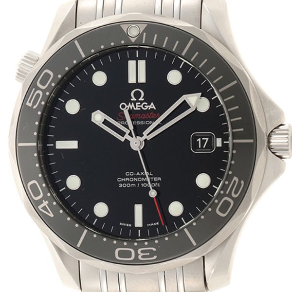 OMEGA Omega Seamaster Diver 300m Black Dial Stainless Steel Self ...