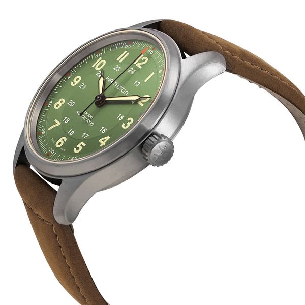 Hamilton Khaki Field Automatic Green Dial Men's Watch H70545560 ...