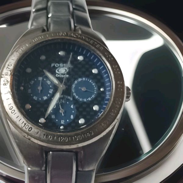 Fossil Watch - Blue Dial - Unisex Stainless Steel Bracelet ...