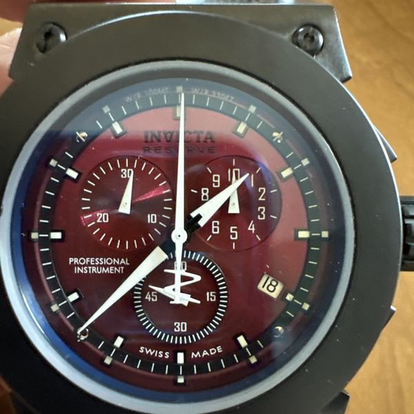 Invicta - AKULA - SWISS MADE - ETA G10.212 Reserve - Black / Red mens ...