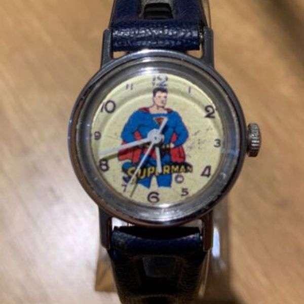 Vintage Timex Superman Watch Working Small Size | WatchCharts Marketplace