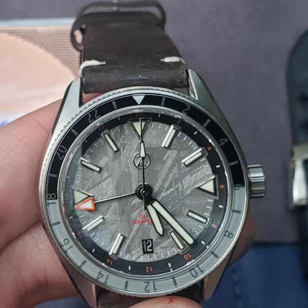 ZELOS Horizons GMT V1 Meteorite Dial, SS 39mm Automatic Watch Limited ...