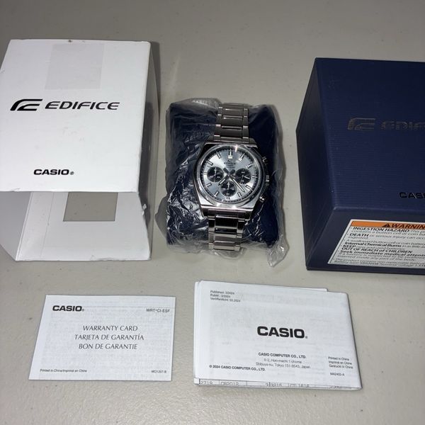 Casio EDIFICE EFB730D-7AV Chronograph Stopwatch Sapphire Crystal 100M - New | WatchCharts ...