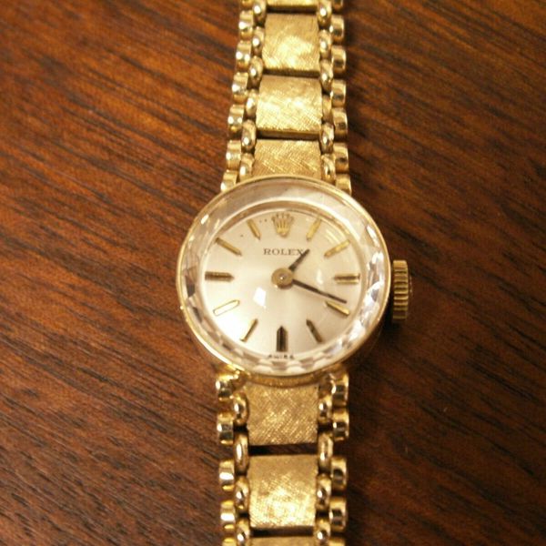 Rolex Ladies Rare 14K Vintage Watch with 14K Bracelet-1400 Movement ...