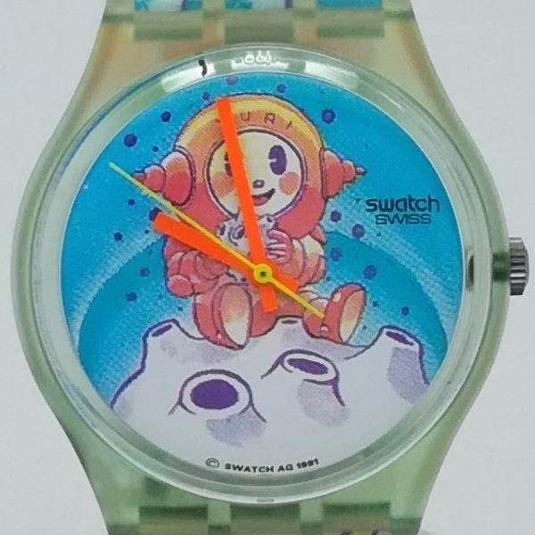 Swatch Yuri Wristwatch, Collector's Watch, Rubber Strap, Watch Works ...
