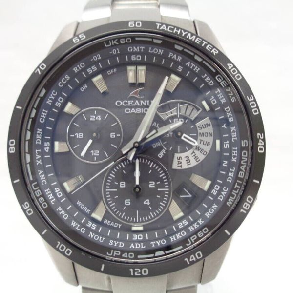 CASIO Oceanus OCW-7000 Titanium Alarm Chronograph Men's Wristwatch ...