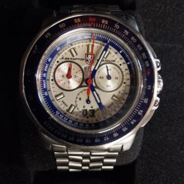Luminox F-22 Raptor Titanium Men's Pilot Watch 9270 Series W/Box ...