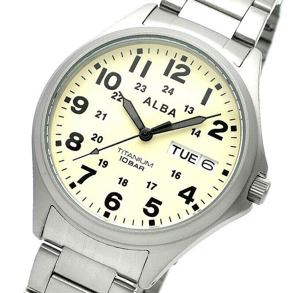 SEIKO Watch ALBA Quartz AQPJ401 Titanium Sporty Waterproof 10 ATM Men's ...