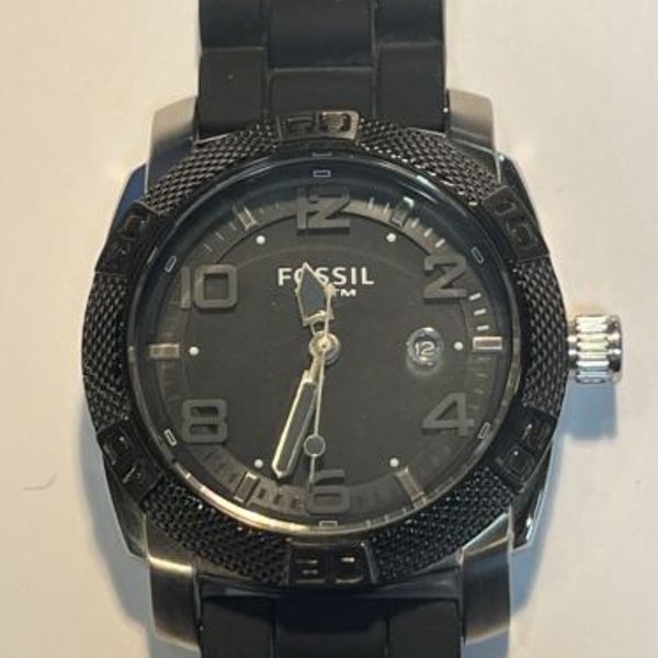 Fossil Machine PR5409 Men's Black Analog Dial Quartz Wrist Watch NEW ...
