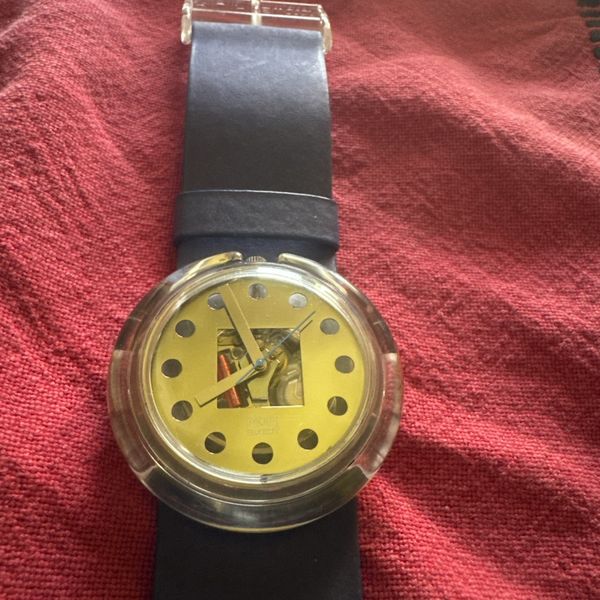 1990 Montre Pop Swatch Squelette Swiss Made Vintage BoÃ®te Origine ...