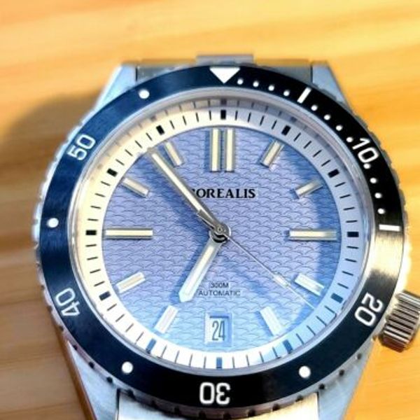 Borealis Olisipo Teal Blue Date BOBF1DATE Automatic Watch | WatchCharts ...