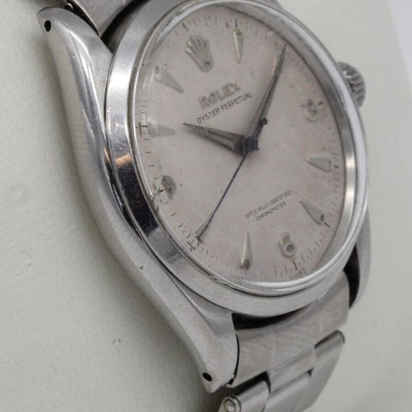 Rolex Oyster Perpetual Ref 6564 34mm 25j Steel Automatic Mens Wrist ...