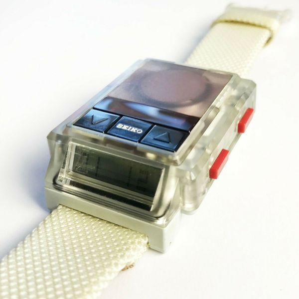 SEIKO FREQUENCY Watch BPM DJ Music drum machine metronome mens clear ...