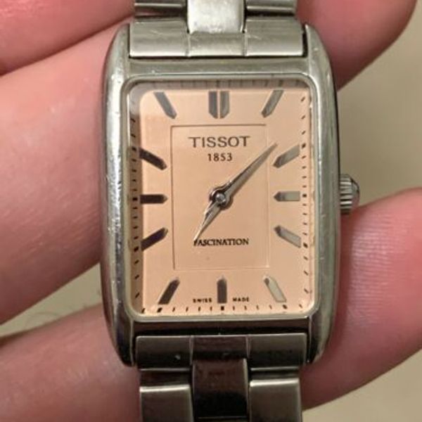 Tissot Women's T815 Fascination Collection Stainless Steel Pink Dial ...