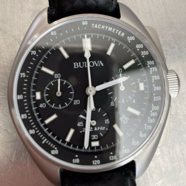 Bulova 96B251 Moon Apollo Lunar Pilot Special Edition Men Watch - Black ...