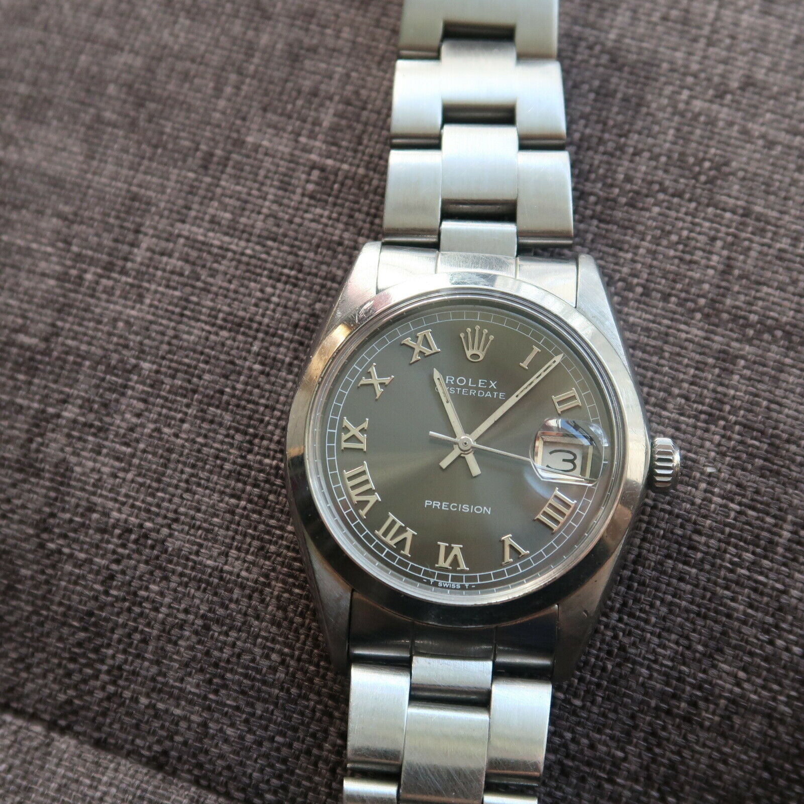 Rolex Oysterdate Precision model 6694 Grey Dial | WatchCharts Marketplace