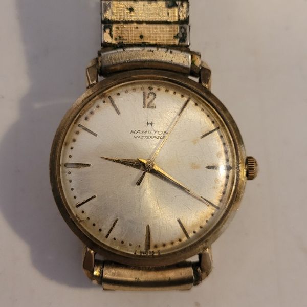 Hamilton Masterpiece 10K Gold Filled Watch BF Goodrich 30 Years Service ...