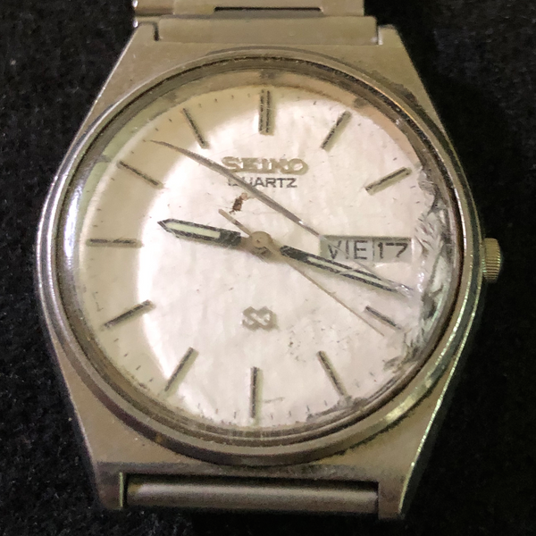 Seiko SQ Men's Quartz Watch 8123-7239 Parts/Repair Silver | WatchCharts