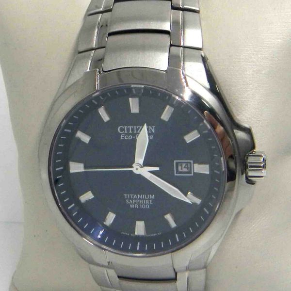 CITIZEN ECO-DRIVE BLUE DIAL TITANIUM MEN'S WATCH BM7170-53L $450.00 ...