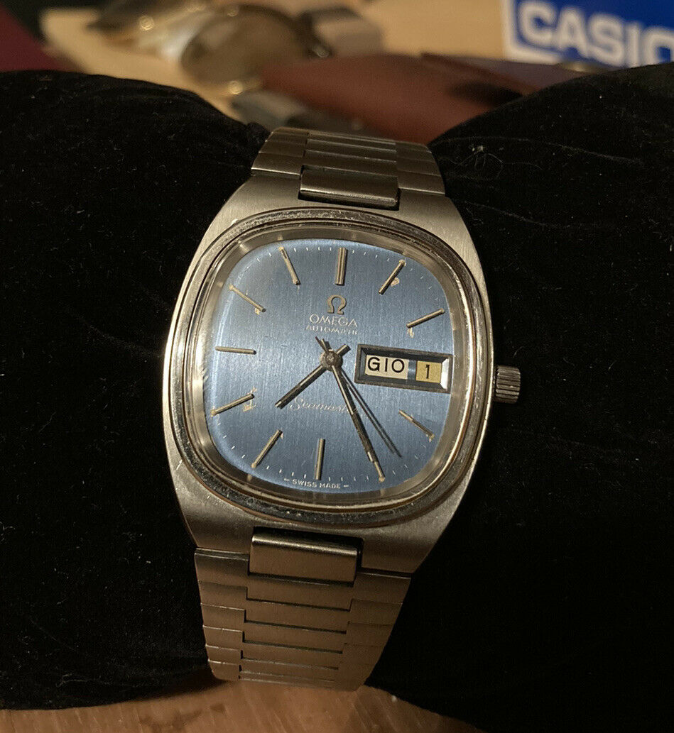 Omega Seamaster 166.0213 TV Dial W/ Integrated Bracelet | WatchCharts ...